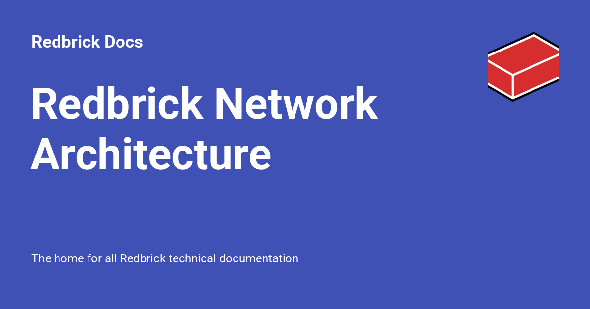 Redbrick Network Architecture - Redbrick Docs