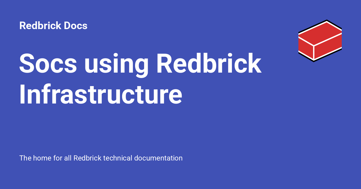 Socs using Redbrick Infrastructure - Redbrick Docs